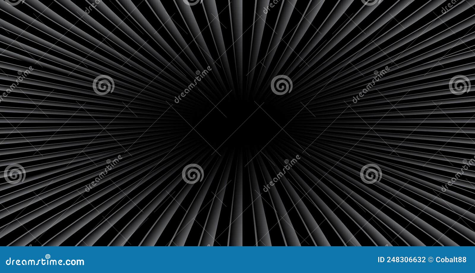 Abstract Black Background with 3D Burst Lines Pattern, Minimal Dark ...