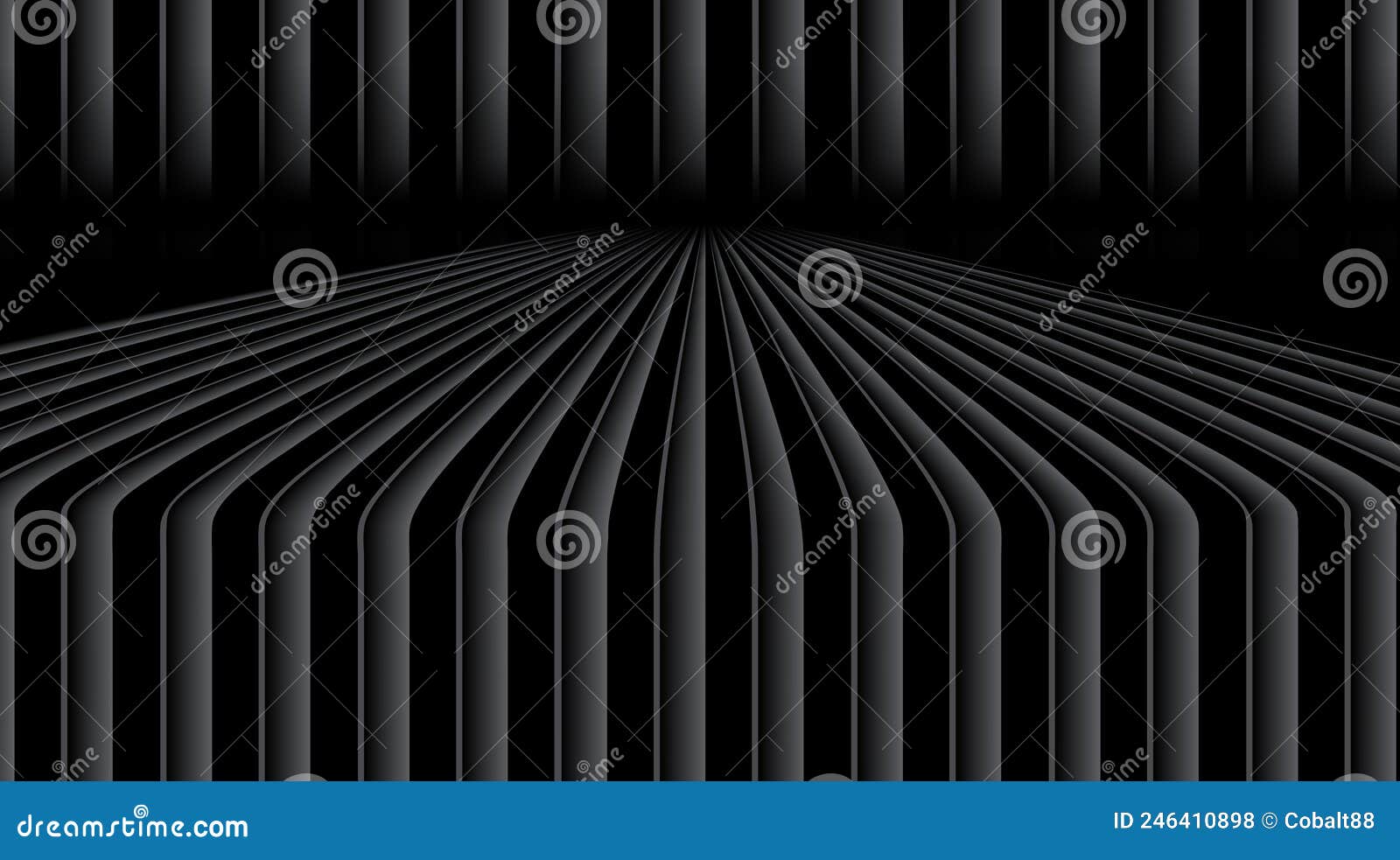 Abstract Black Background with 3D Lines Pattern Stock Vector ...