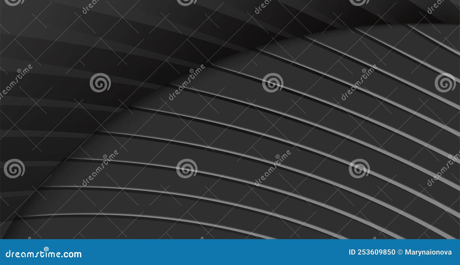 Abstract Black Background with 3d Stripes Creating Pattern Stock Vector ...