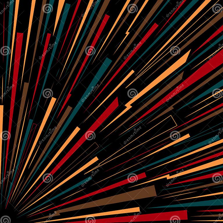 Abstract Explosion Corner Lines Stock Vector - Illustration of ...
