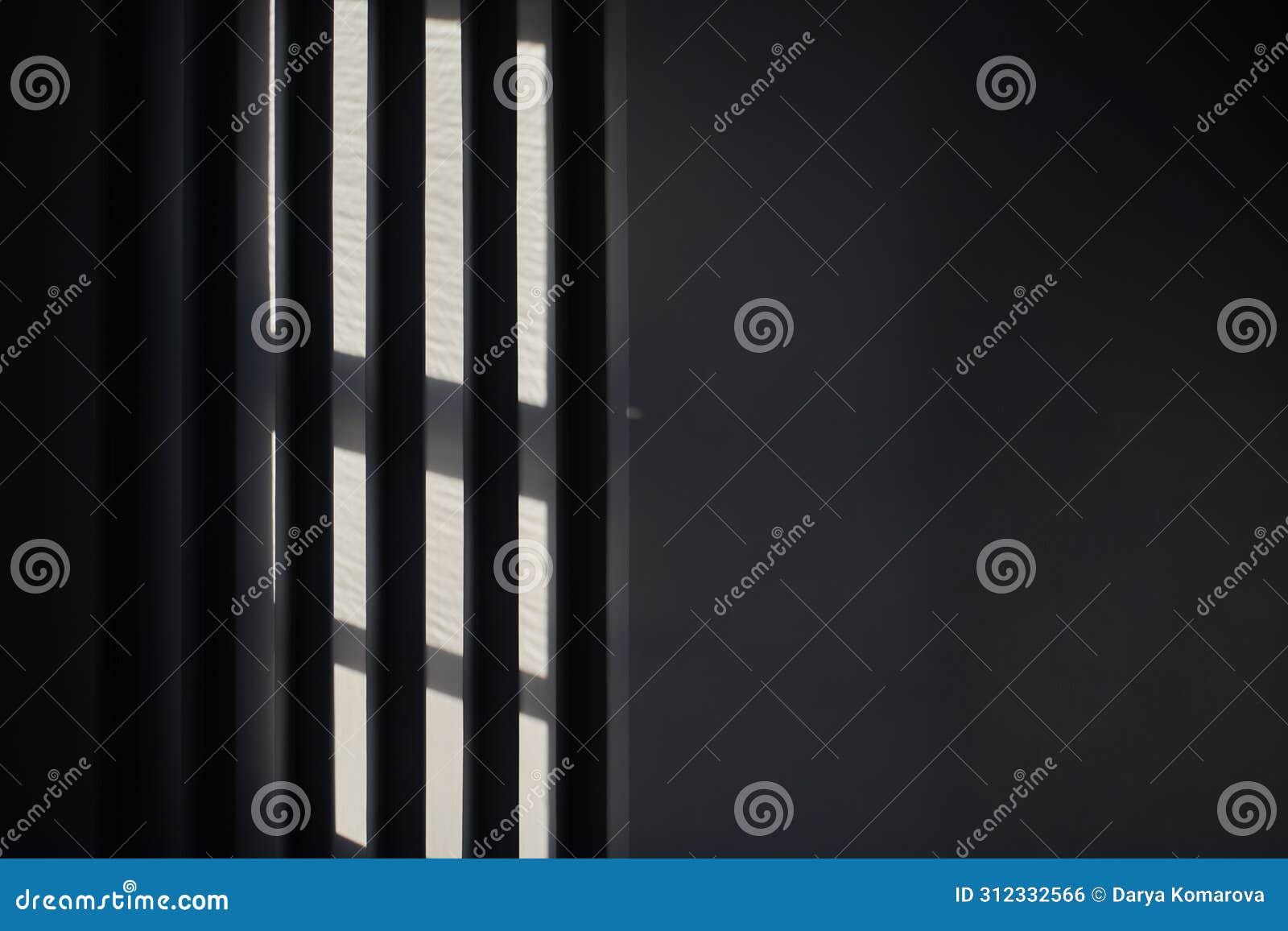 Abstract Black Background with Geometric Vertical Slats, Backdrop with ...