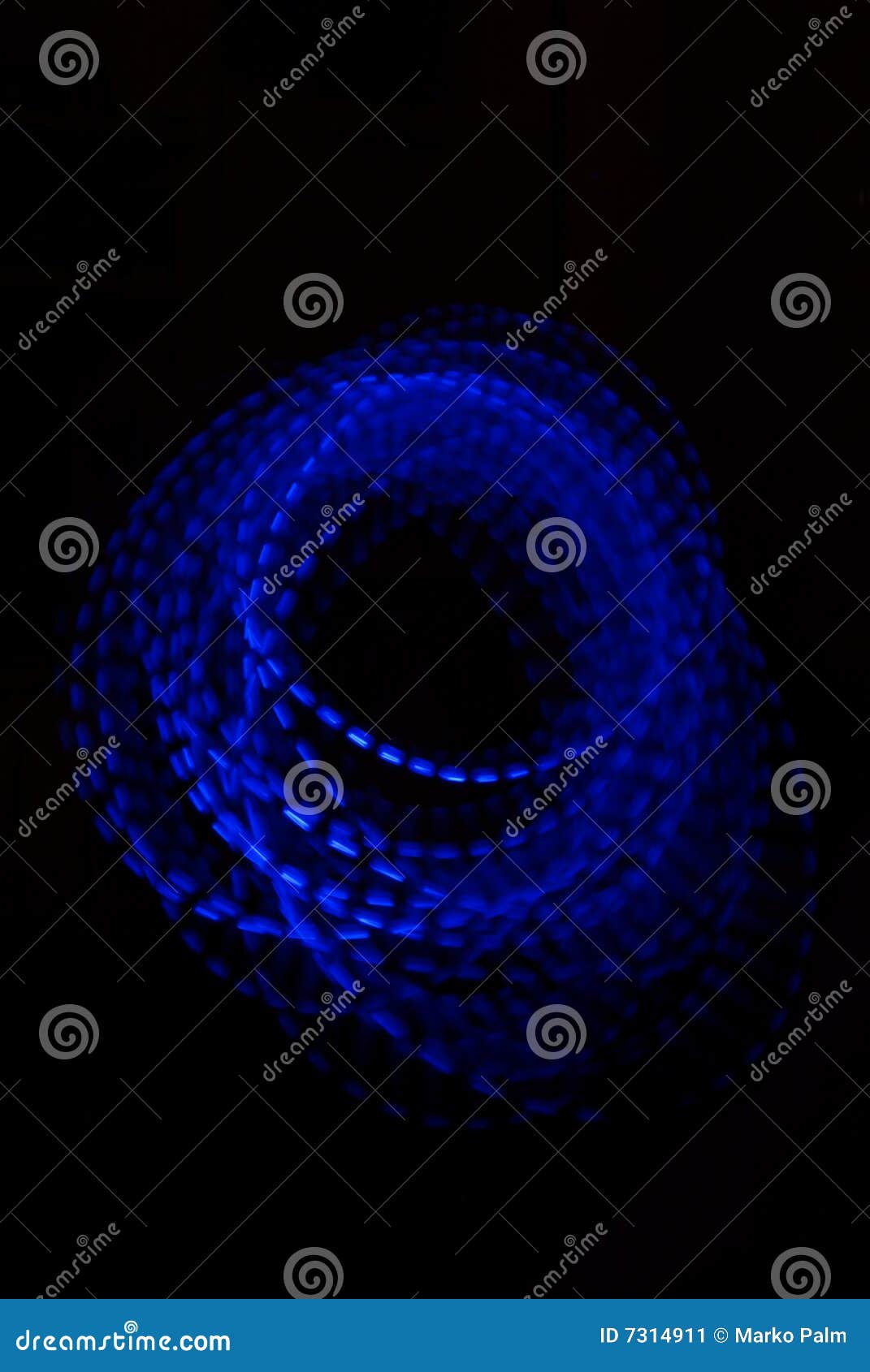 Abstract Black Background with Glowing Blue Light Stock Image - Image ...