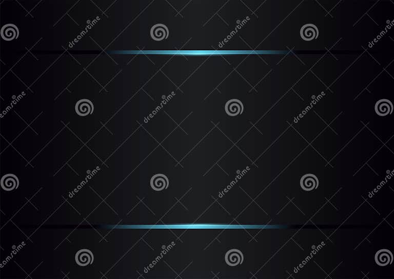 Abstract Vector Black Background with Glowing Blue Lines. Frame Stock ...
