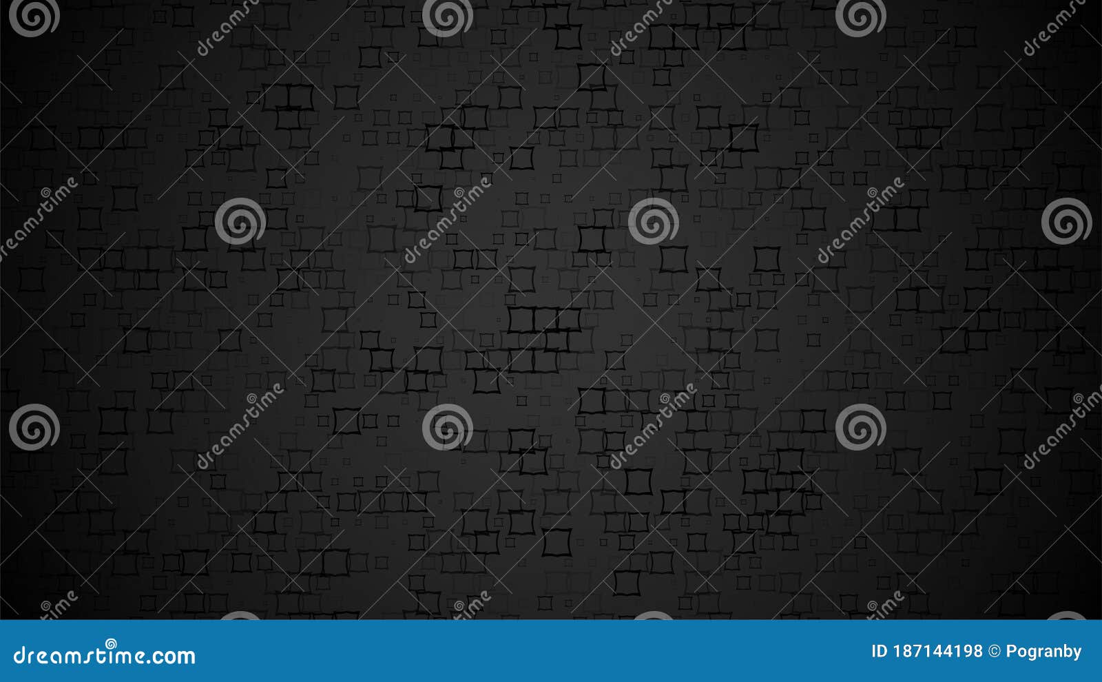 Abstract Black Background. Gradient Backdrop with Random Square Pattern ...