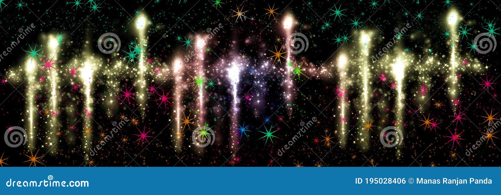 An Abstract Black Background with Star, Magic Light Stock Illustration ...