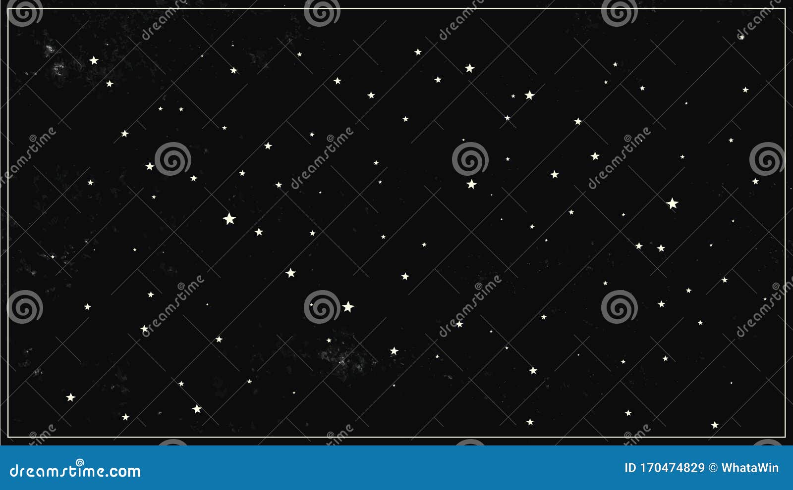 Abstract Black Background With Stars For Your Design. Vector Starry ...