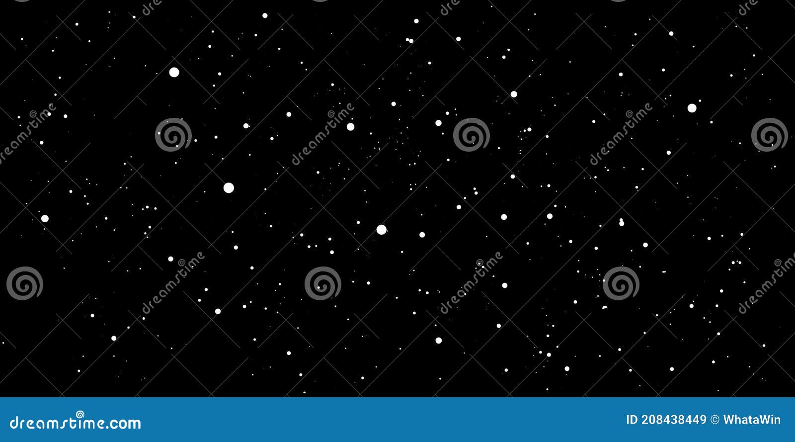 Abstract Black Background with Stars for Your Design. Vector Starry ...