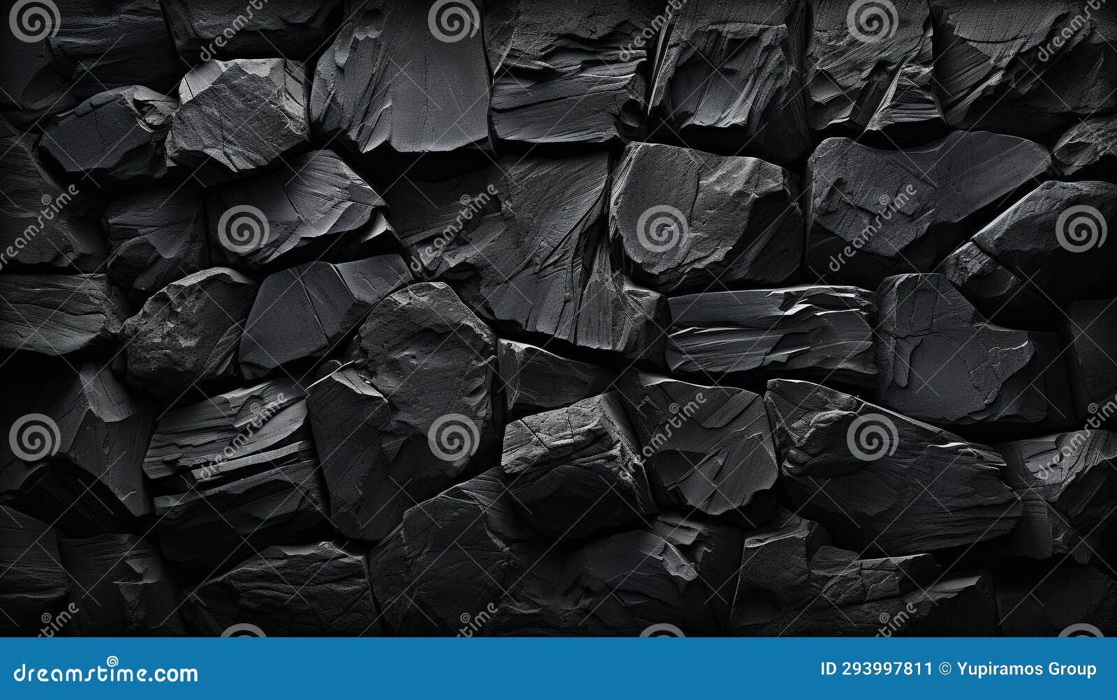 Abstract Black Background with Textured Coal Heap, Creating a Rough ...