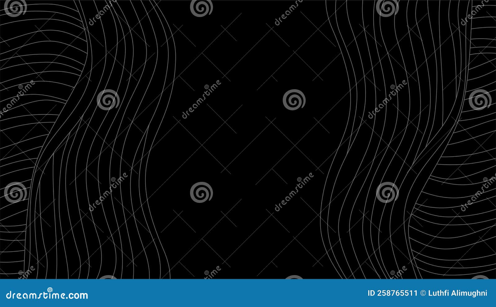Wavy Linear Background With Copy Space Stock Vector Stock Illustration