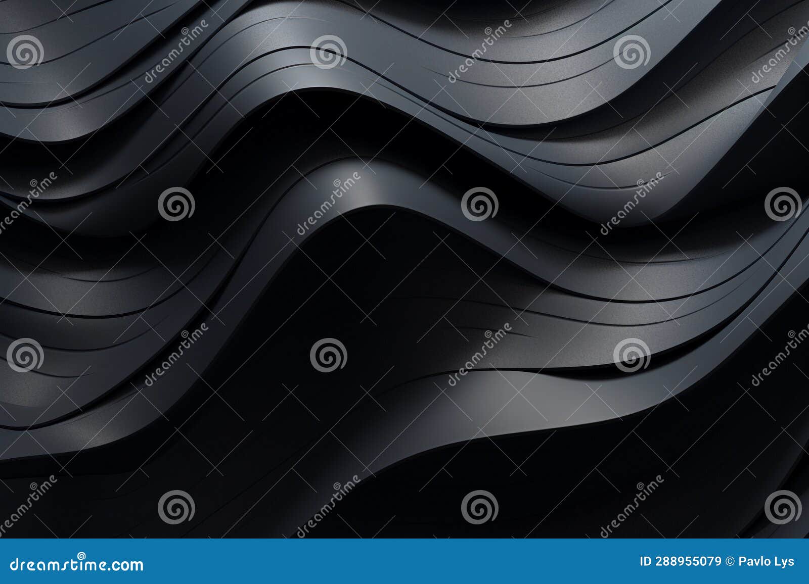 Abstract Black Background with Waves Stock Illustration - Illustration ...