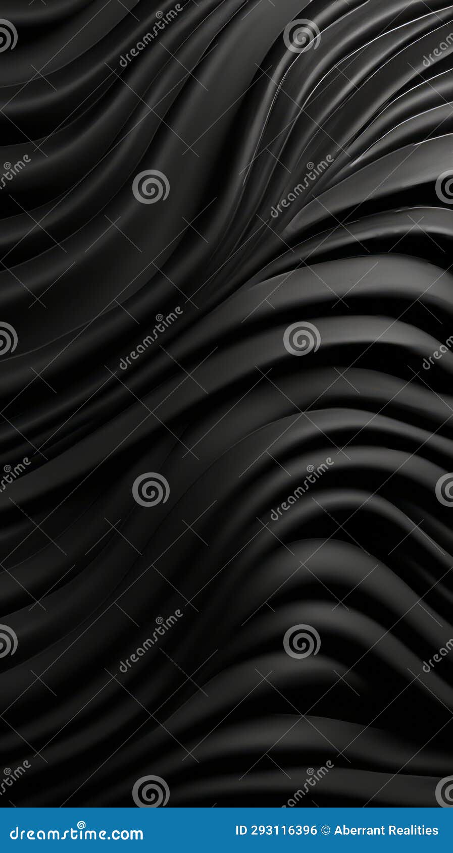 An Abstract Black Background with Wavy Lines Stock Illustration ...