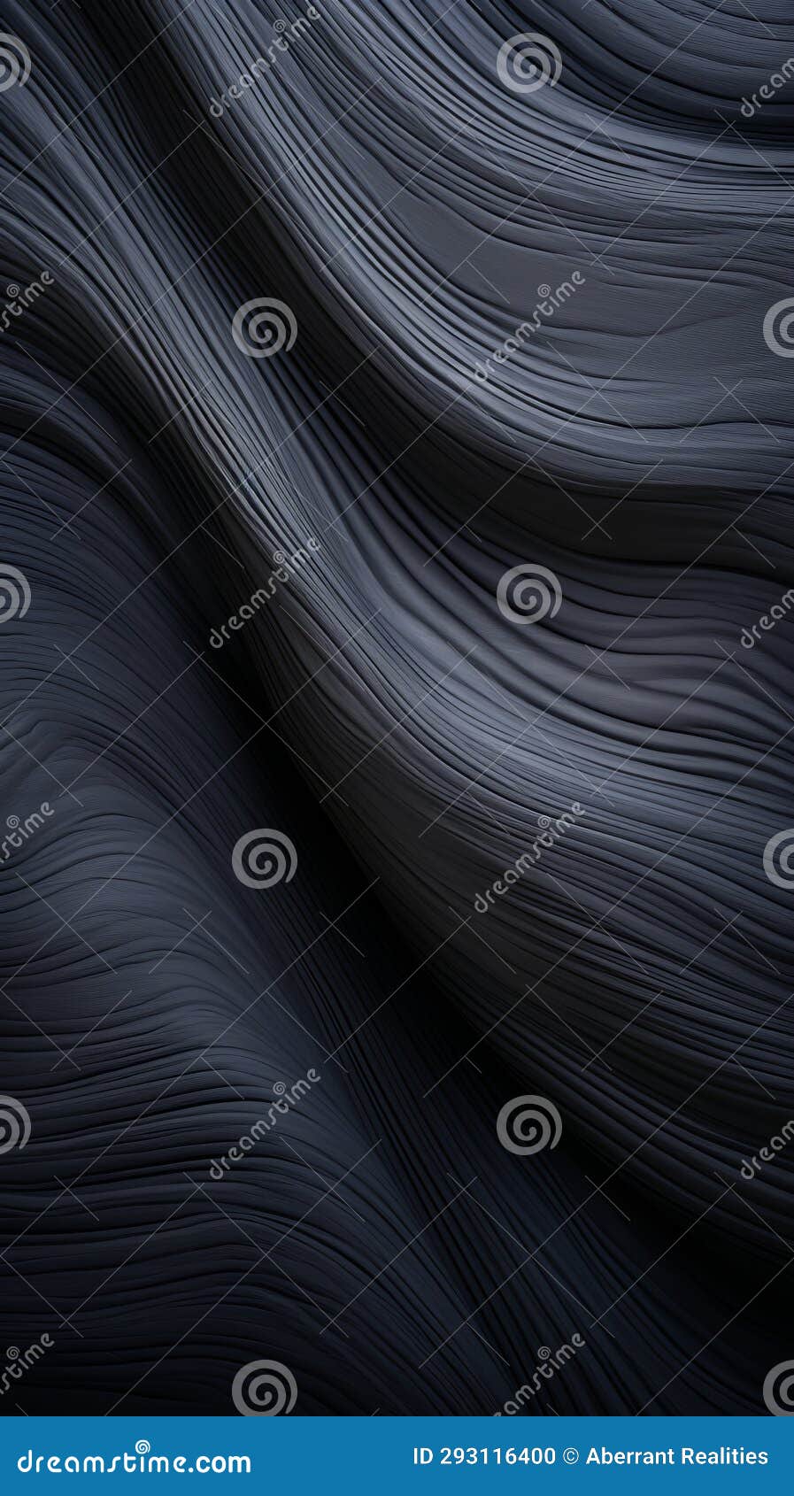 An Abstract Black Background with Wavy Lines Stock Illustration ...