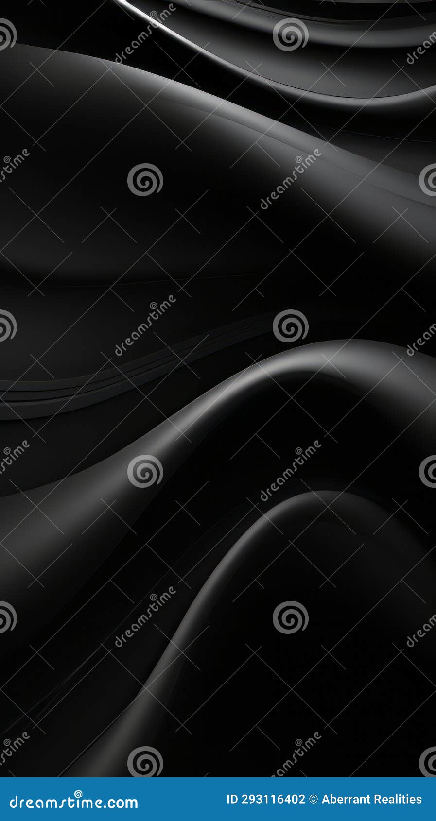 An Abstract Black Background with Wavy Lines Stock Illustration ...