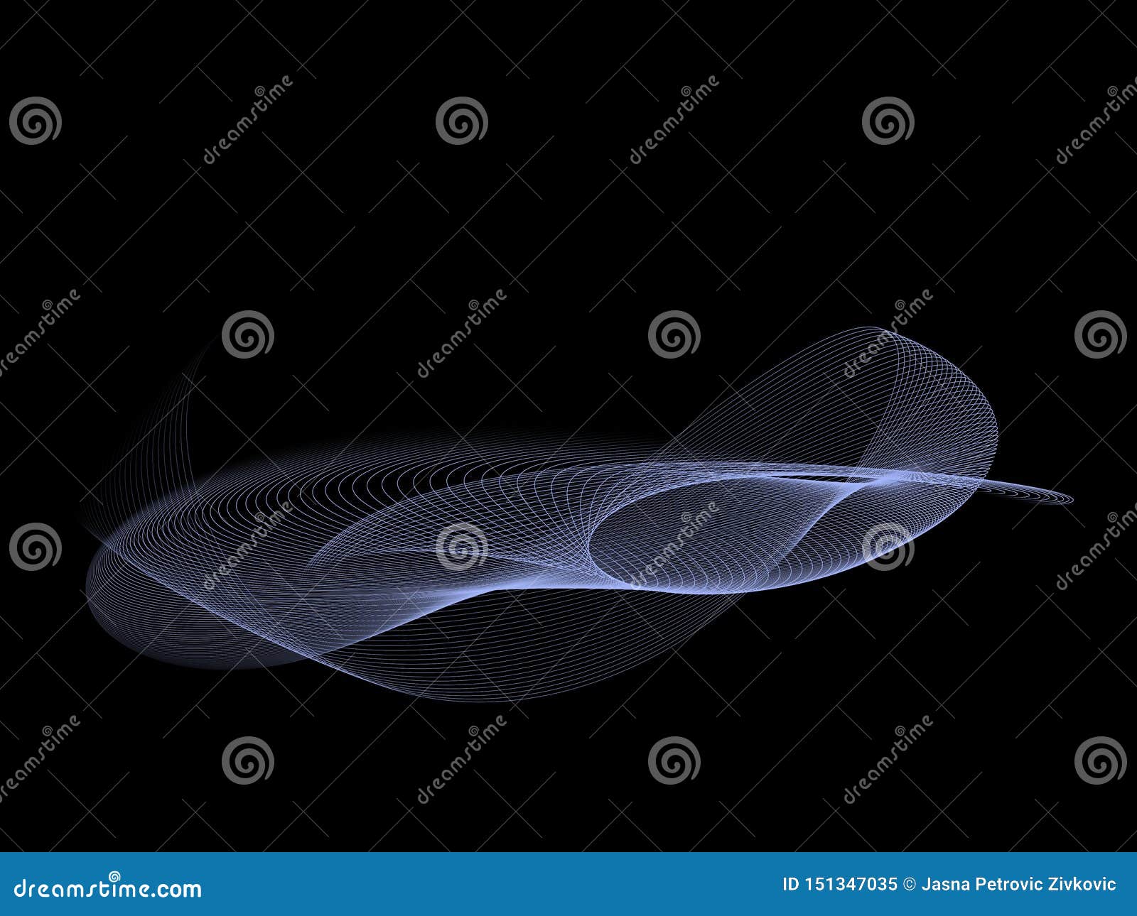 Abstract Black and Blue Grid Wave Line Stock Illustration ...
