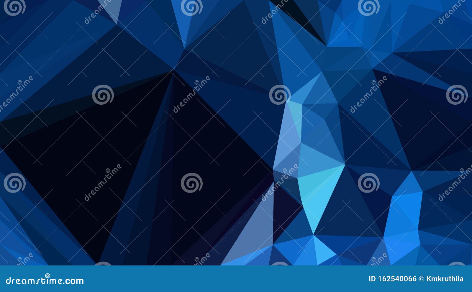 Abstract Black and Blue Polygon Triangle Background Vector Image Stock Vector - Illustration of ...