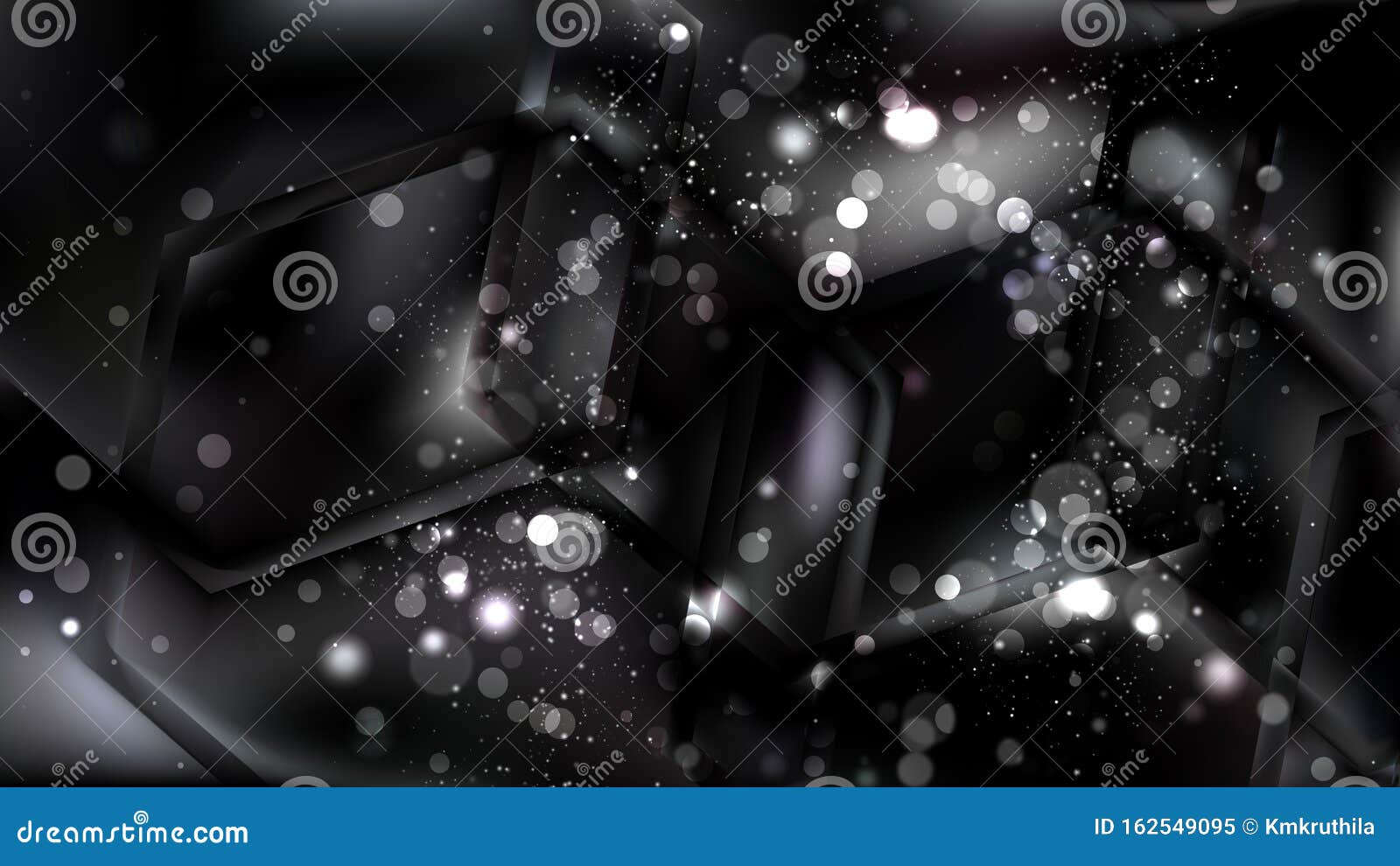 Abstract Black Bokeh Background Design Stock Vector - Illustration of ...
