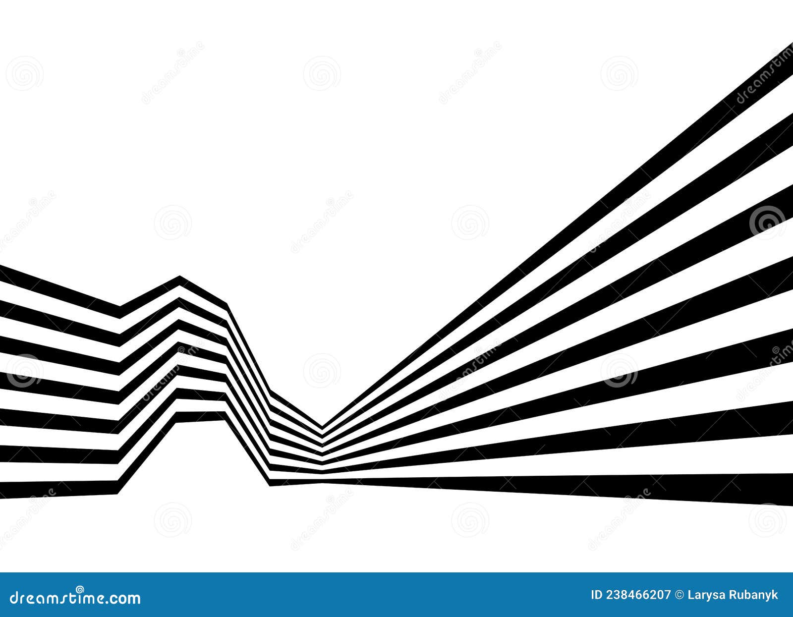 Abstract Black Broken Lines on a White Background. Stock Illustration ...
