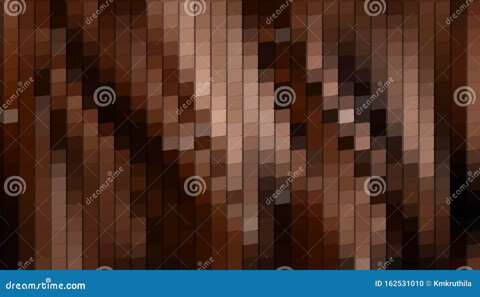 Abstract Black and Brown Square Pixel Mosaic Background Stock Vector ...