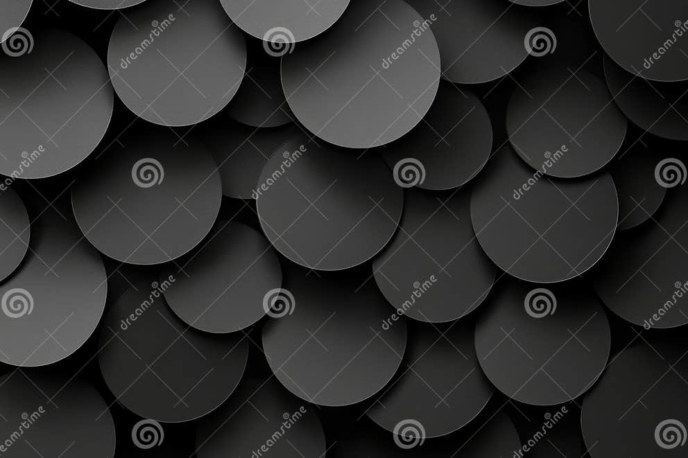 Abstract Black Circular Pattern Background Stock Illustration ...
