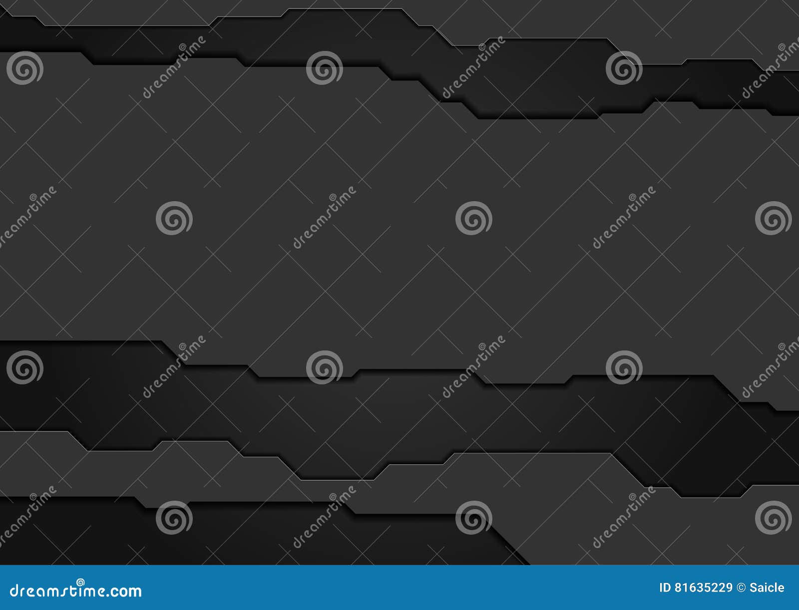 Abstract Black Concept Tech Background Stock Vector - Illustration of ...