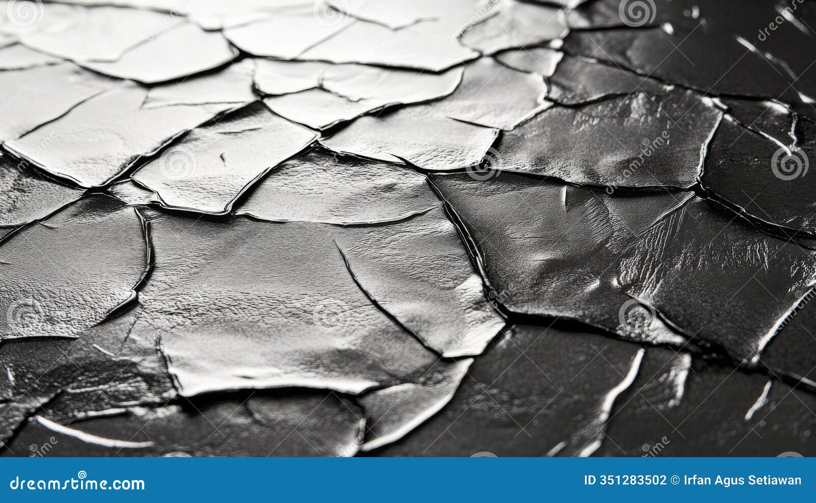 Abstract Black Cracked Paint Texture Surface Stock Illustration ...