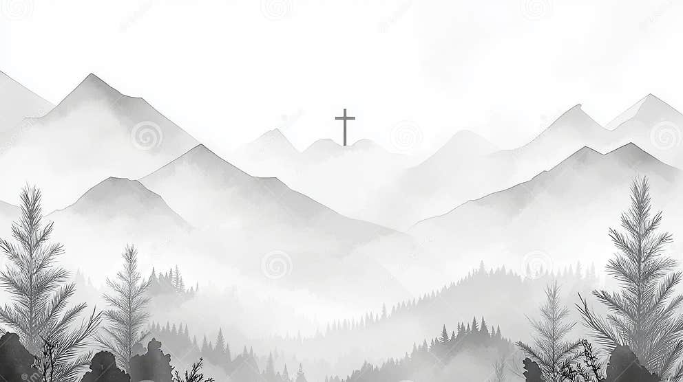 Abstract Black Cross Featuring a Splatter Pattern on a White Background ...