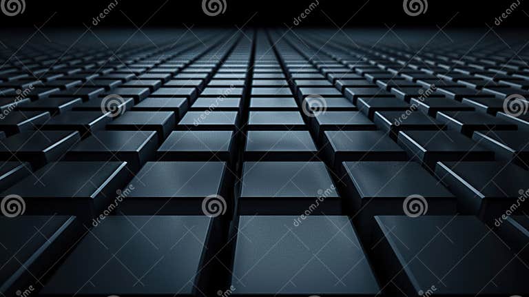 Abstract Black Cube Pattern Stock Illustration - Illustration of ...