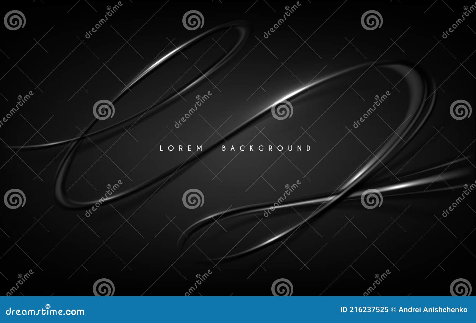 Abstract Black Curve Line Background Stock Vector - Illustration of ...