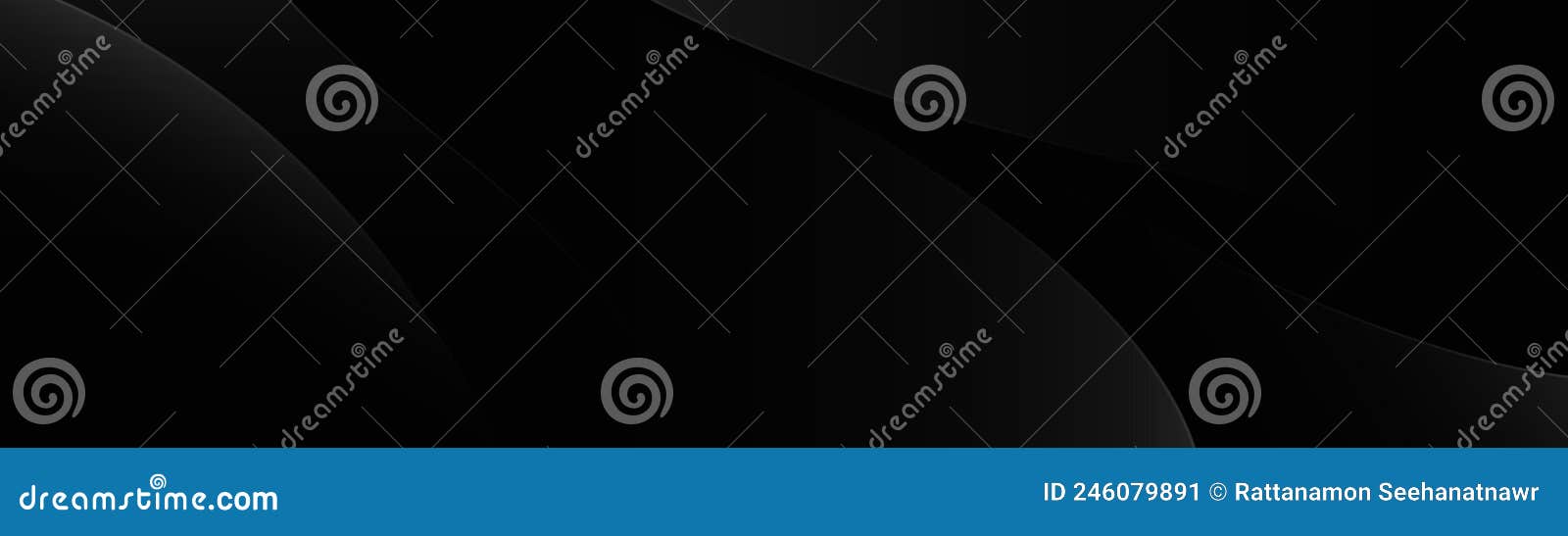 Abstract Black Curve Shape Background. Simple Black Gradient Geometric ...