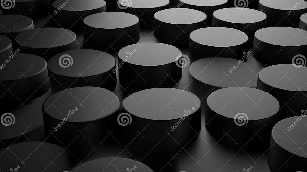 Abstract Black Cylinders stock illustration. Illustration of abstract ...