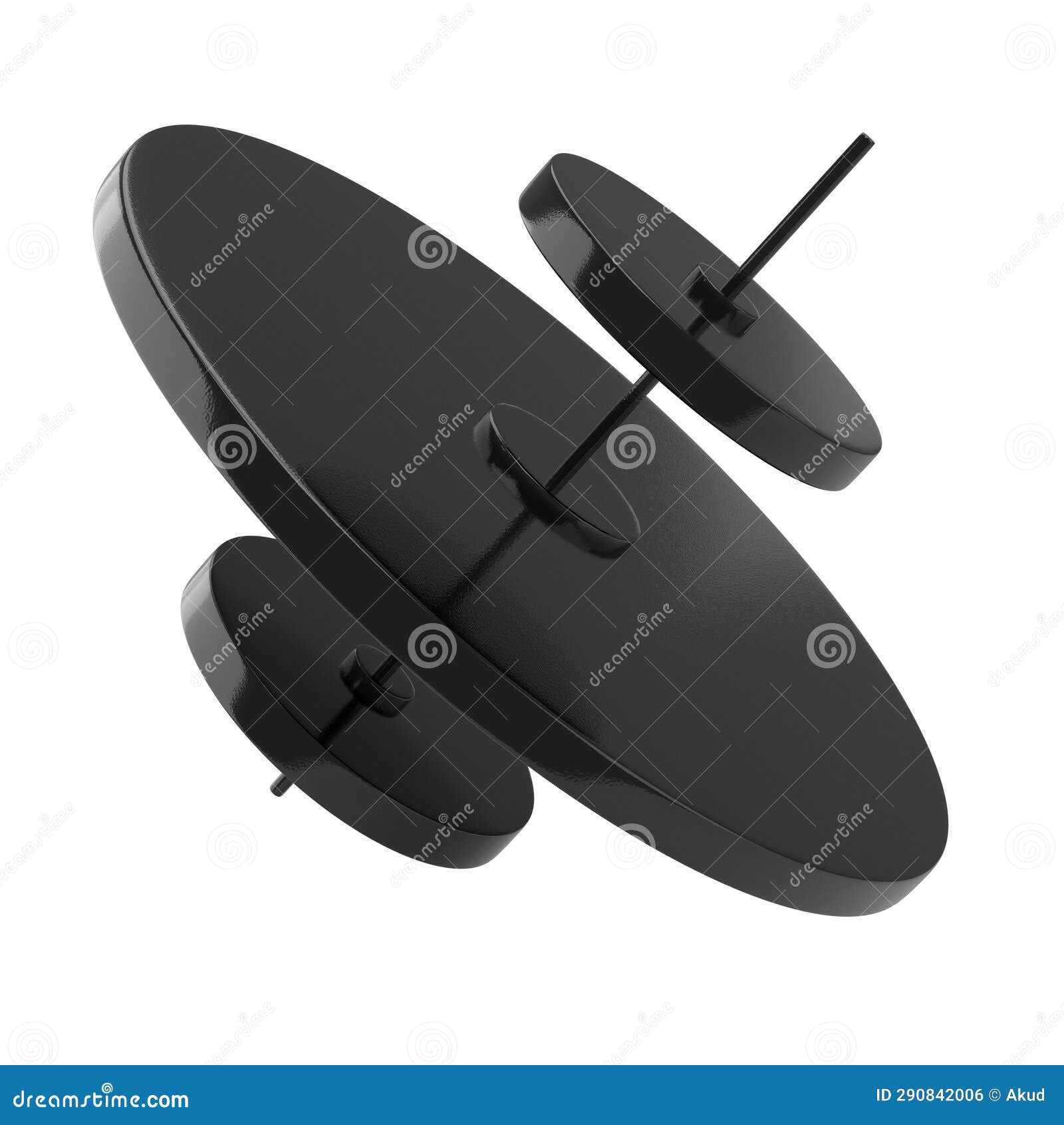 Abstract Black Disk Shapes Isolated on White Background Stock ...