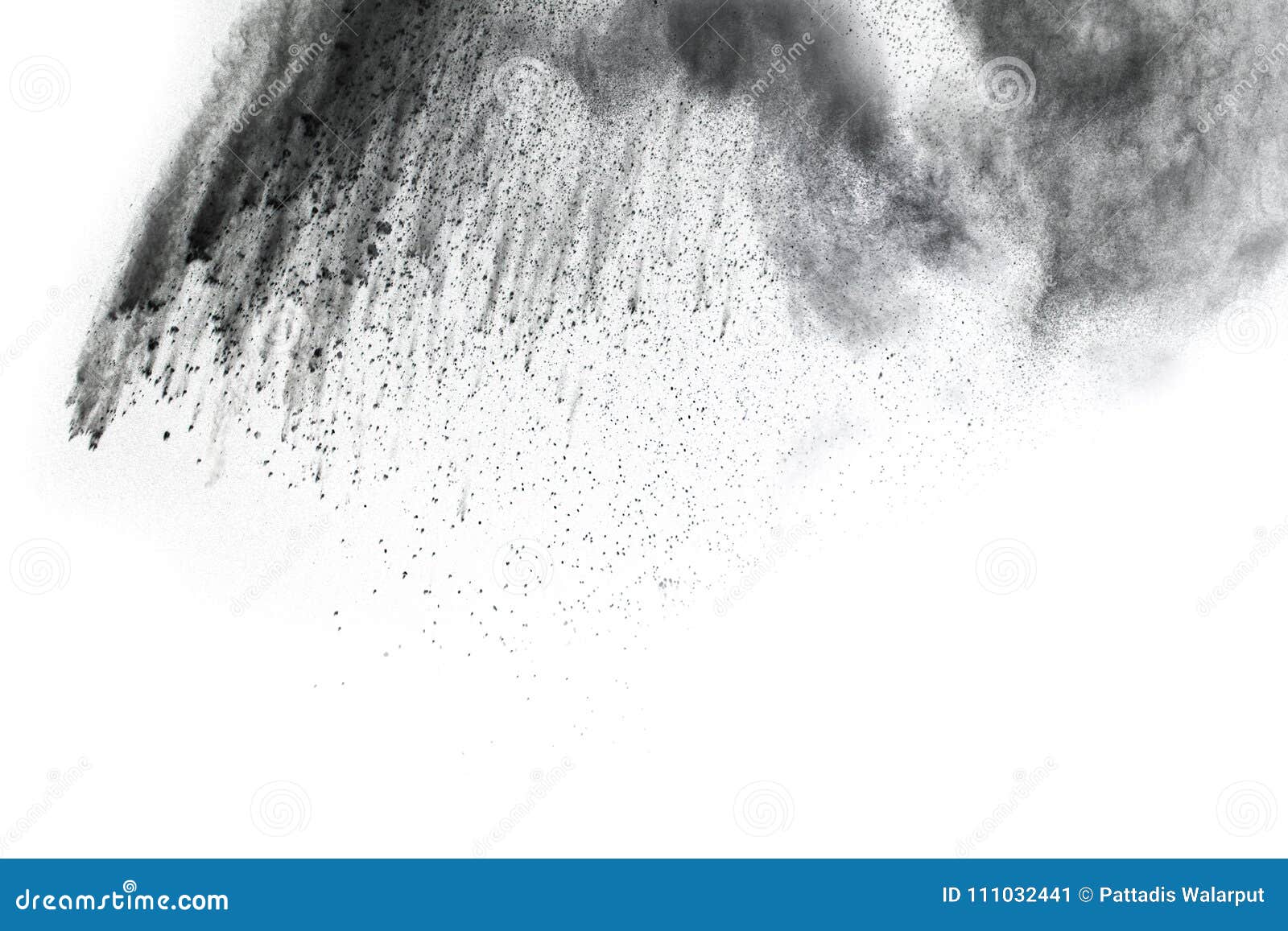 Abstract Black Dust Splatter on White Background Stock Image - Image of ...