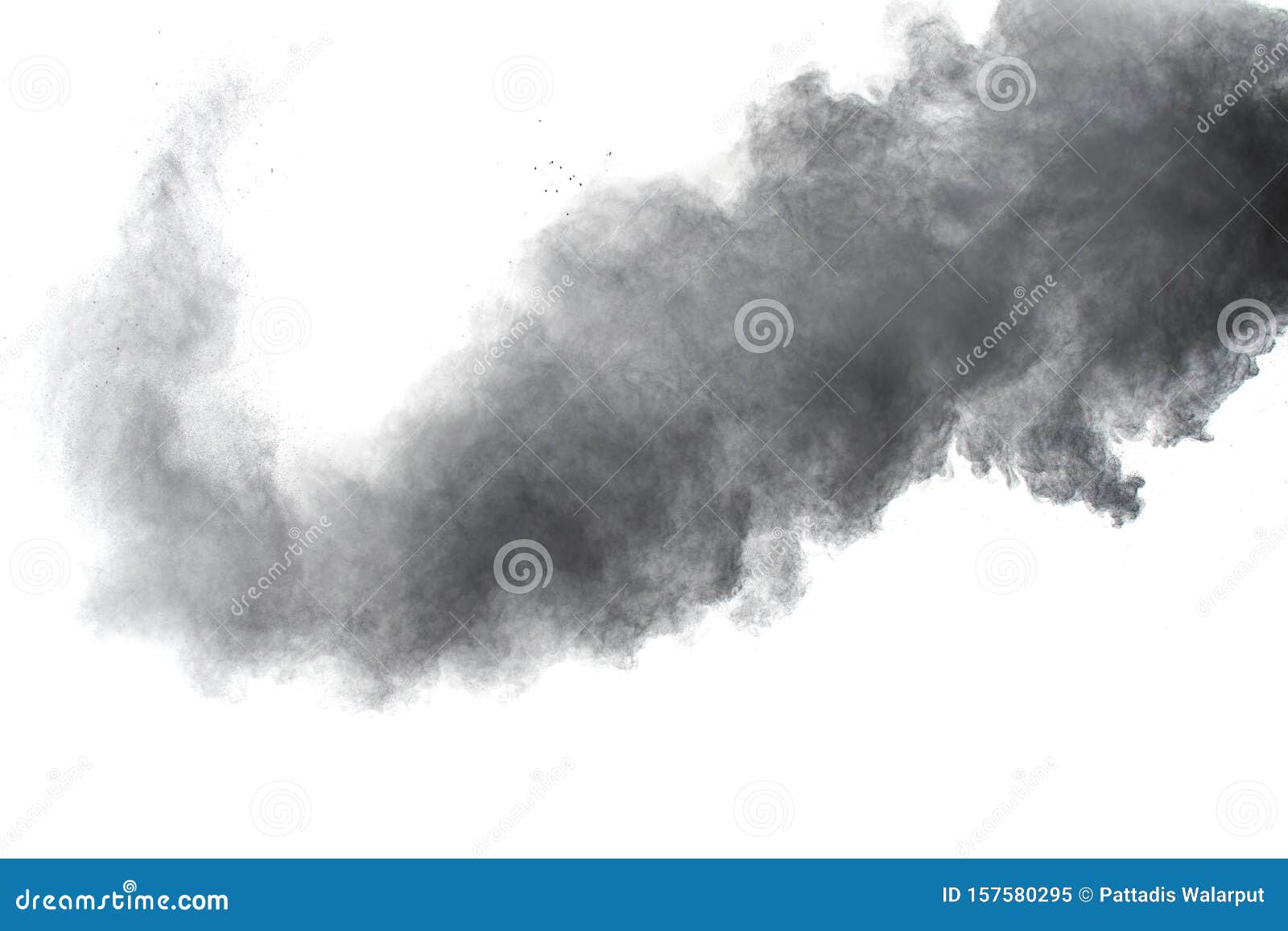 Abstract Black Dust Splatter on White Background. Stock Image - Image ...