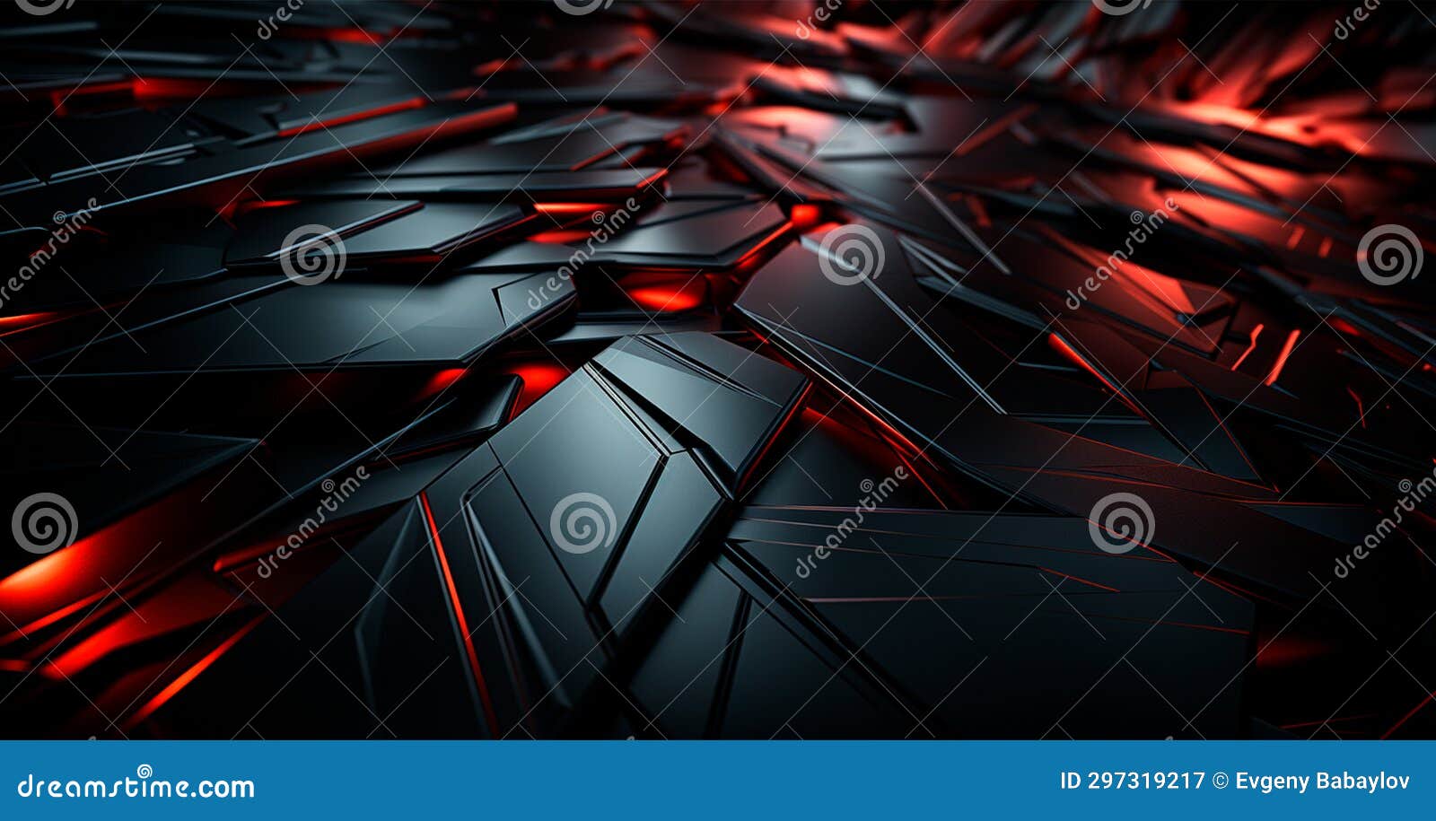 Abstract Black Futuristic Background, Panoramic Texture - AI Generated ...