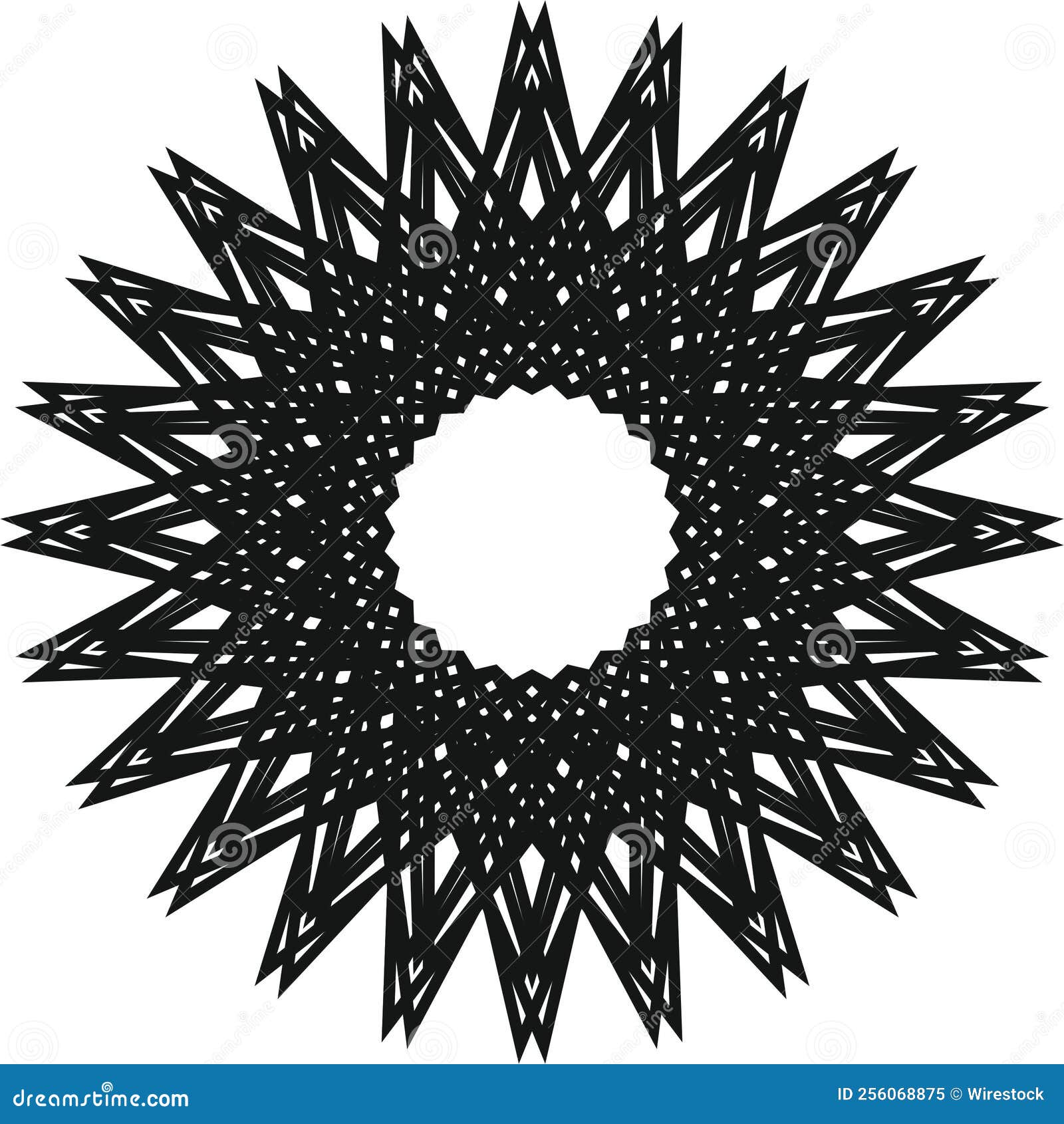Abstract Black Geometric Pattern On A White Background Stock Illustration Illustration Of