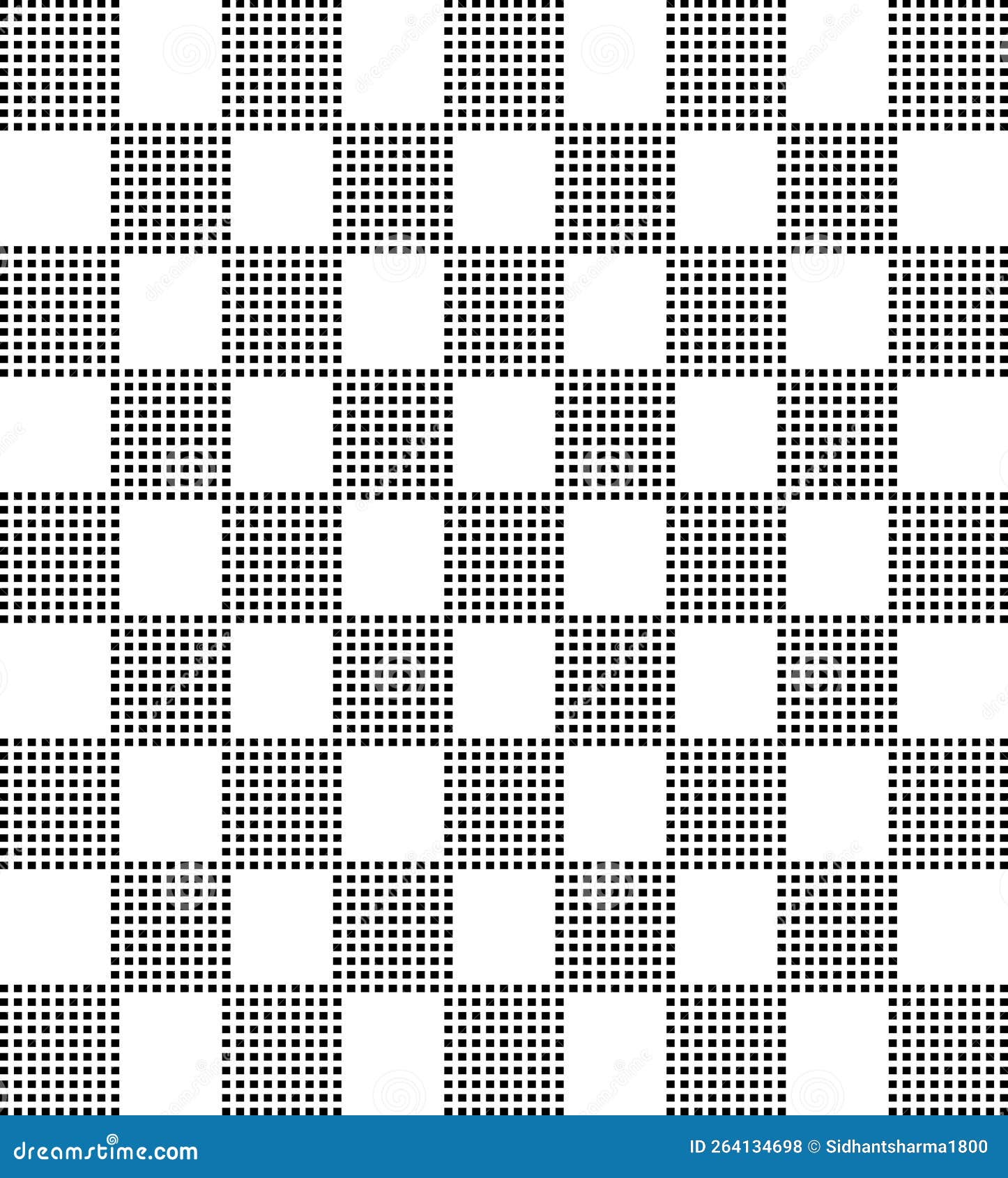 Abstract Black Geometric Square Repeated Pattern Design on White ...