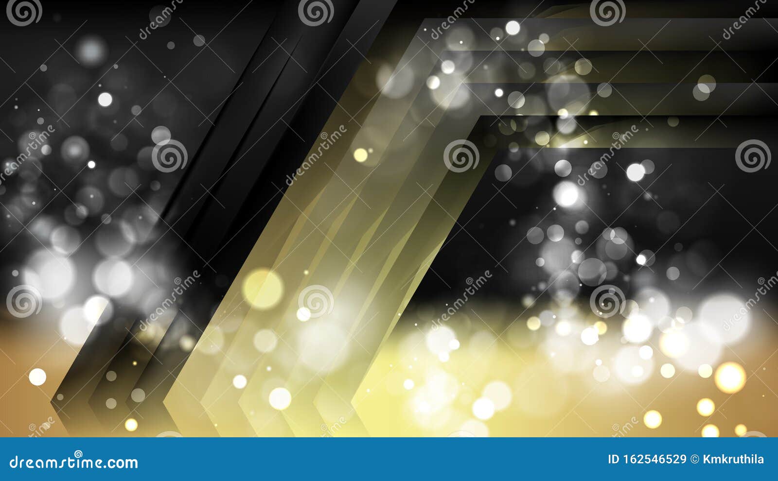 Abstract Black and Gold Defocused Background Design Stock Vector ...