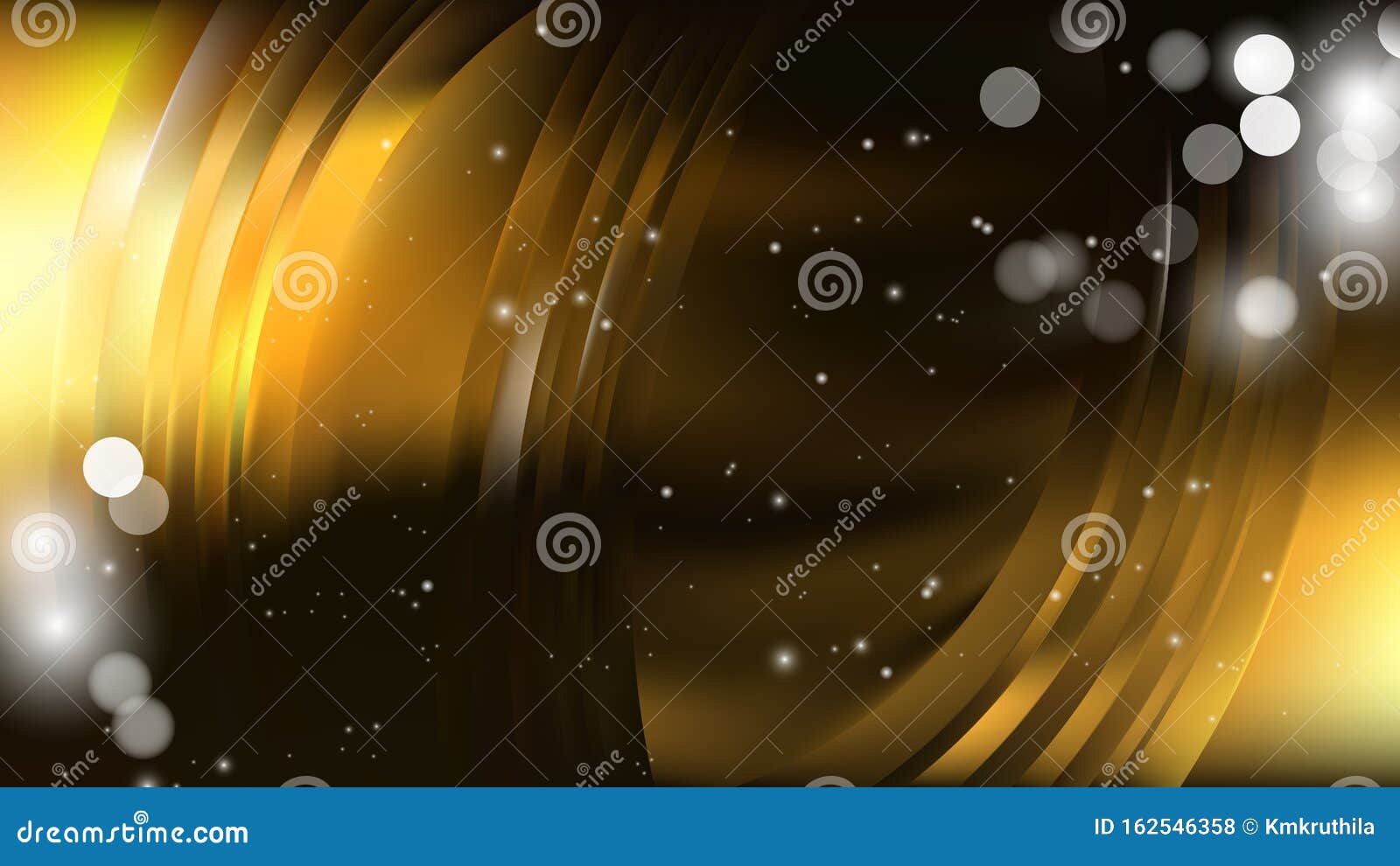 Abstract Black and Gold Defocused Lights Background Stock Vector ...
