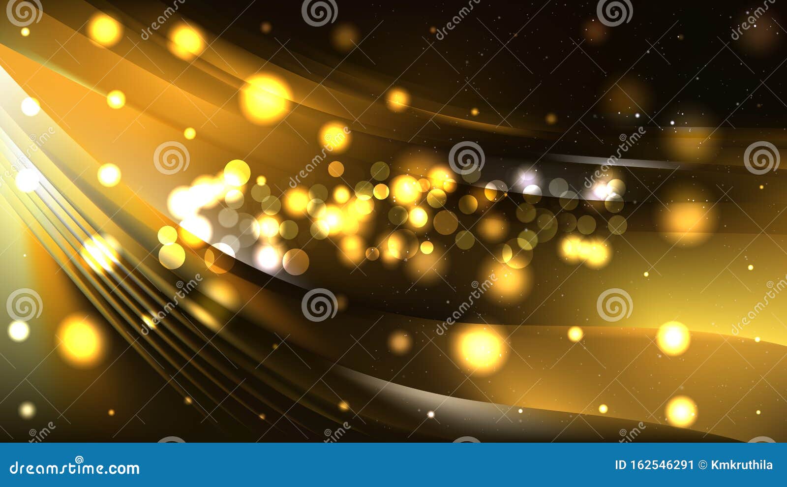 Abstract Black and Gold Defocused Lights Background Vector Stock Vector ...