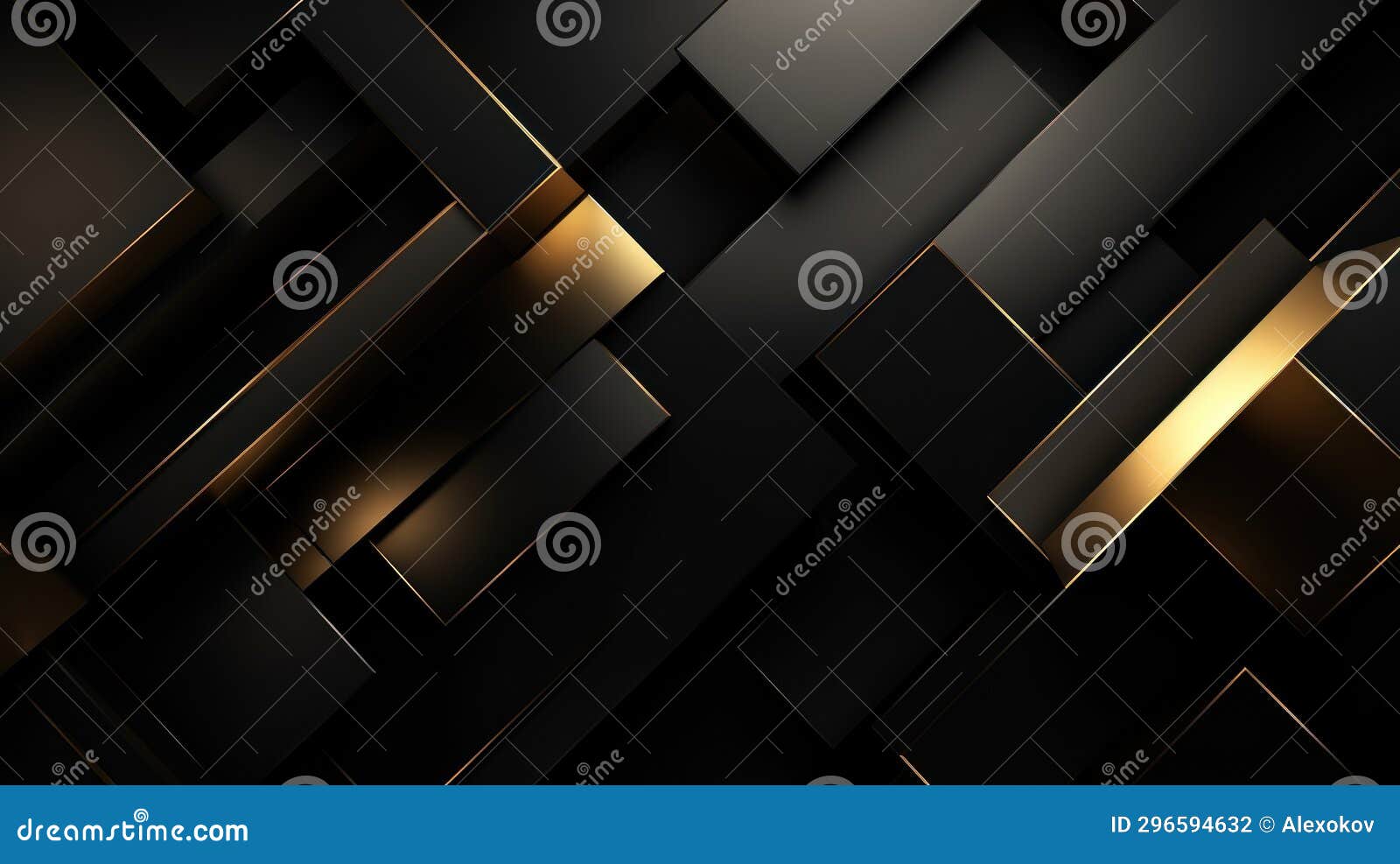 Abstract Black and Gold Geometric Background. Illustration. Eps 10 ...