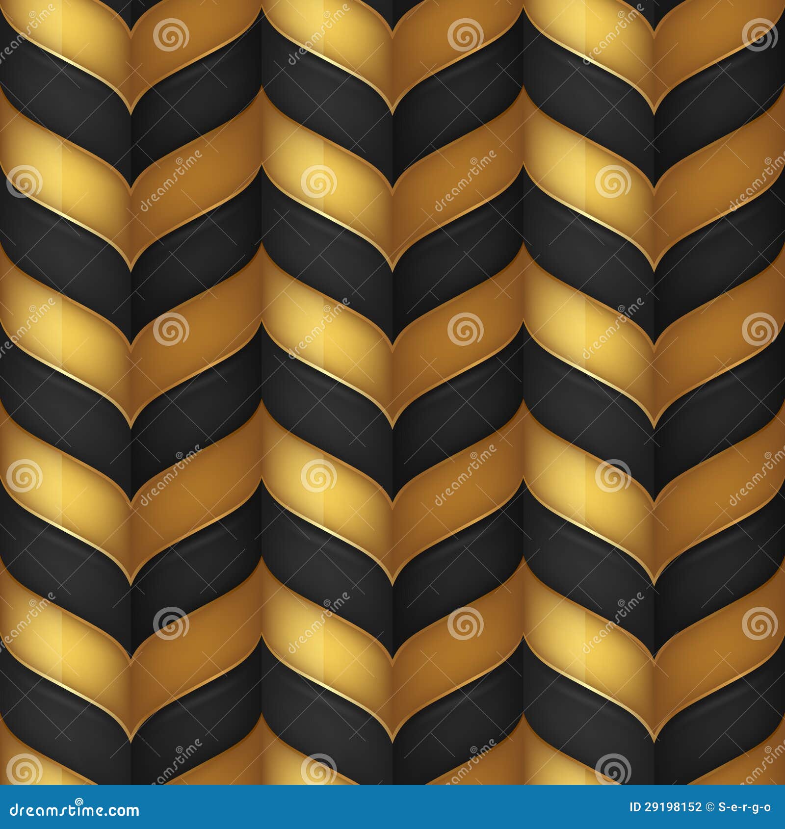 Abstract Black and Gold Seamless Pattern Stock Vector - Illustration of ...