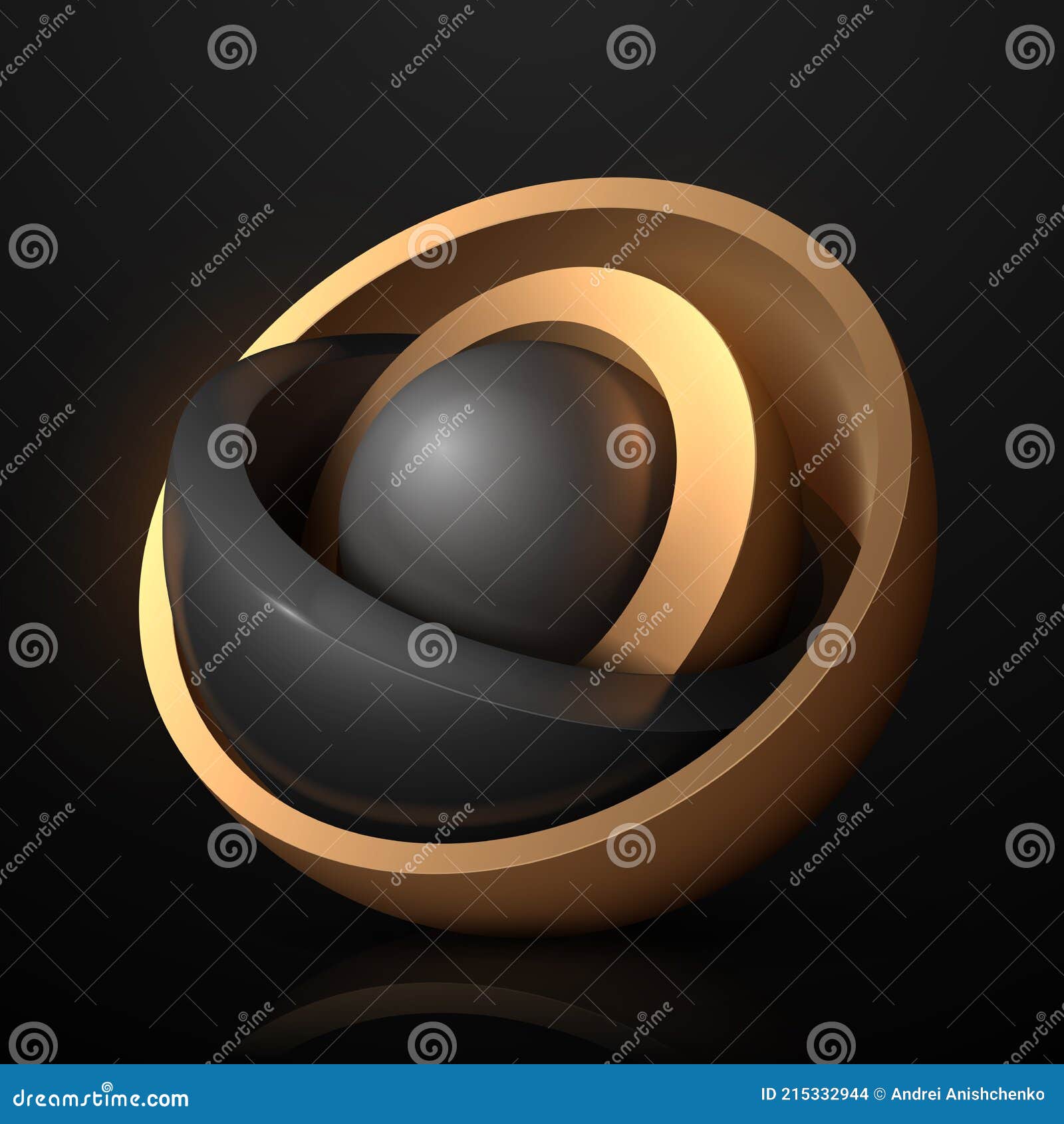 Gold Sphere With Honeycomb Pattern Stock Photo | CartoonDealer.com ...