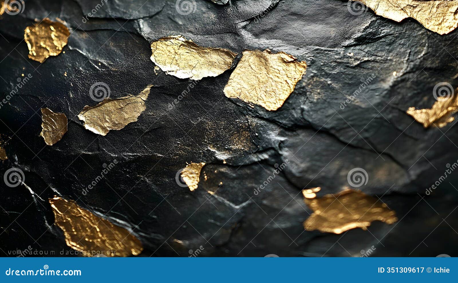 Abstract Black and Gold Texture Illustration Stock Illustration ...