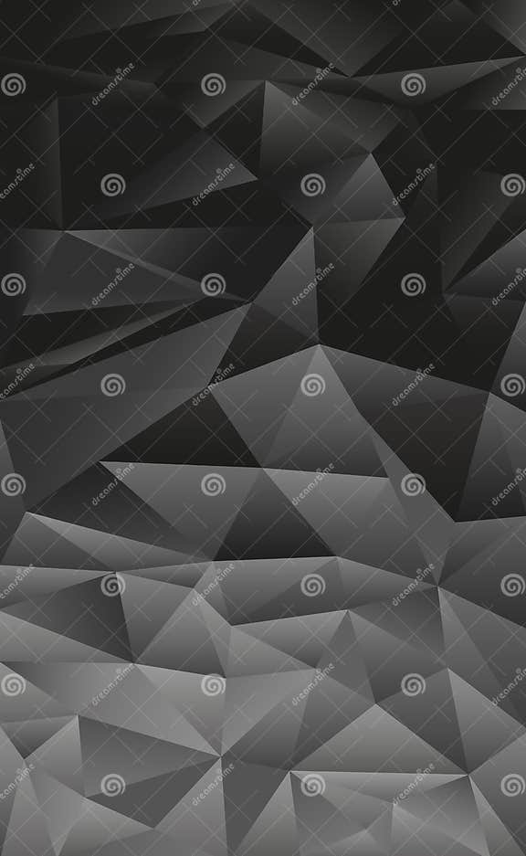 Abstract Black and Gray Gradient Triangles of Different Sizes - Vector ...