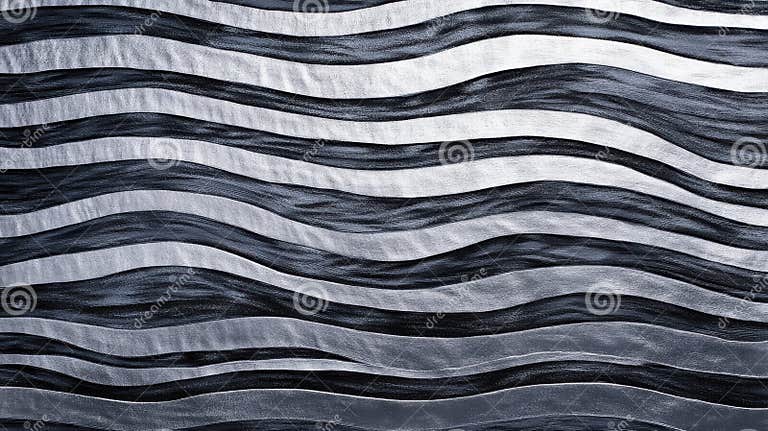 Abstract Black and Gray Wavy Pattern with Metallic Texture Highlighting ...