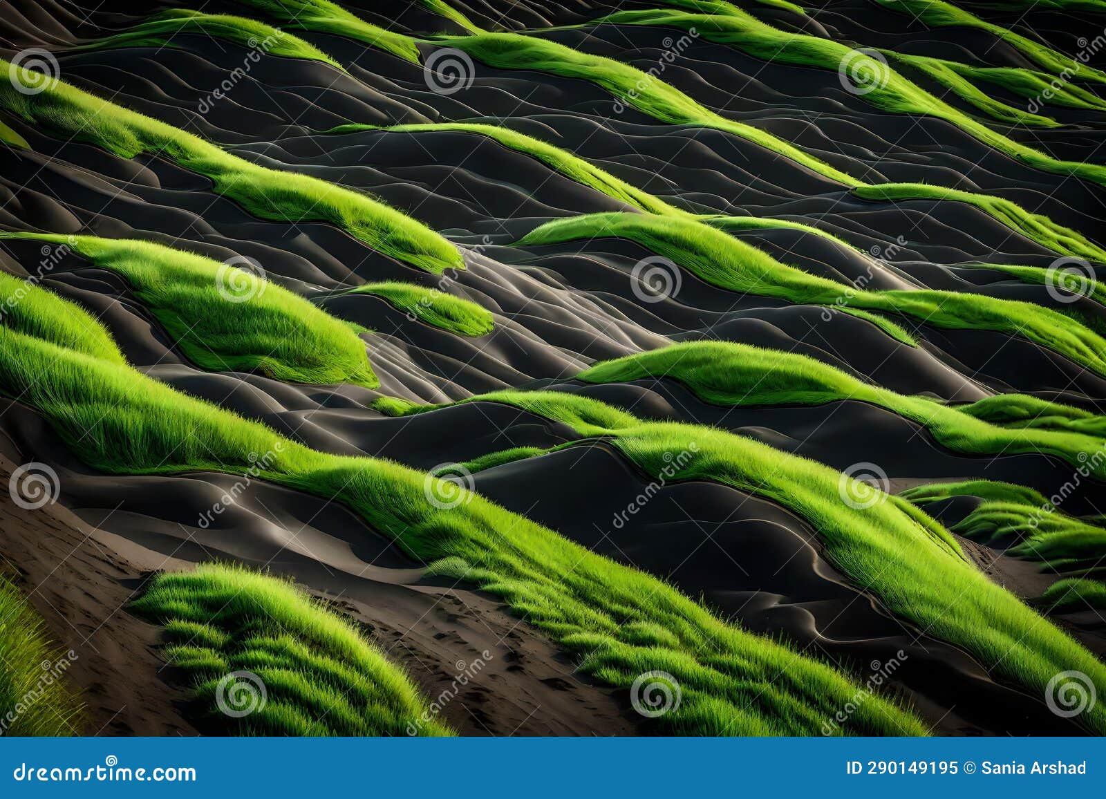 Abstract Black And Green Background Stock Illustration Illustration