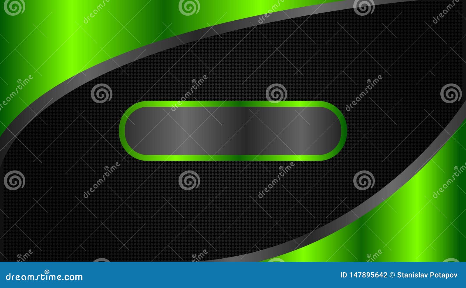 Abstract Black and Green Tech Banner Design, Minimal Style Stock Vector ...