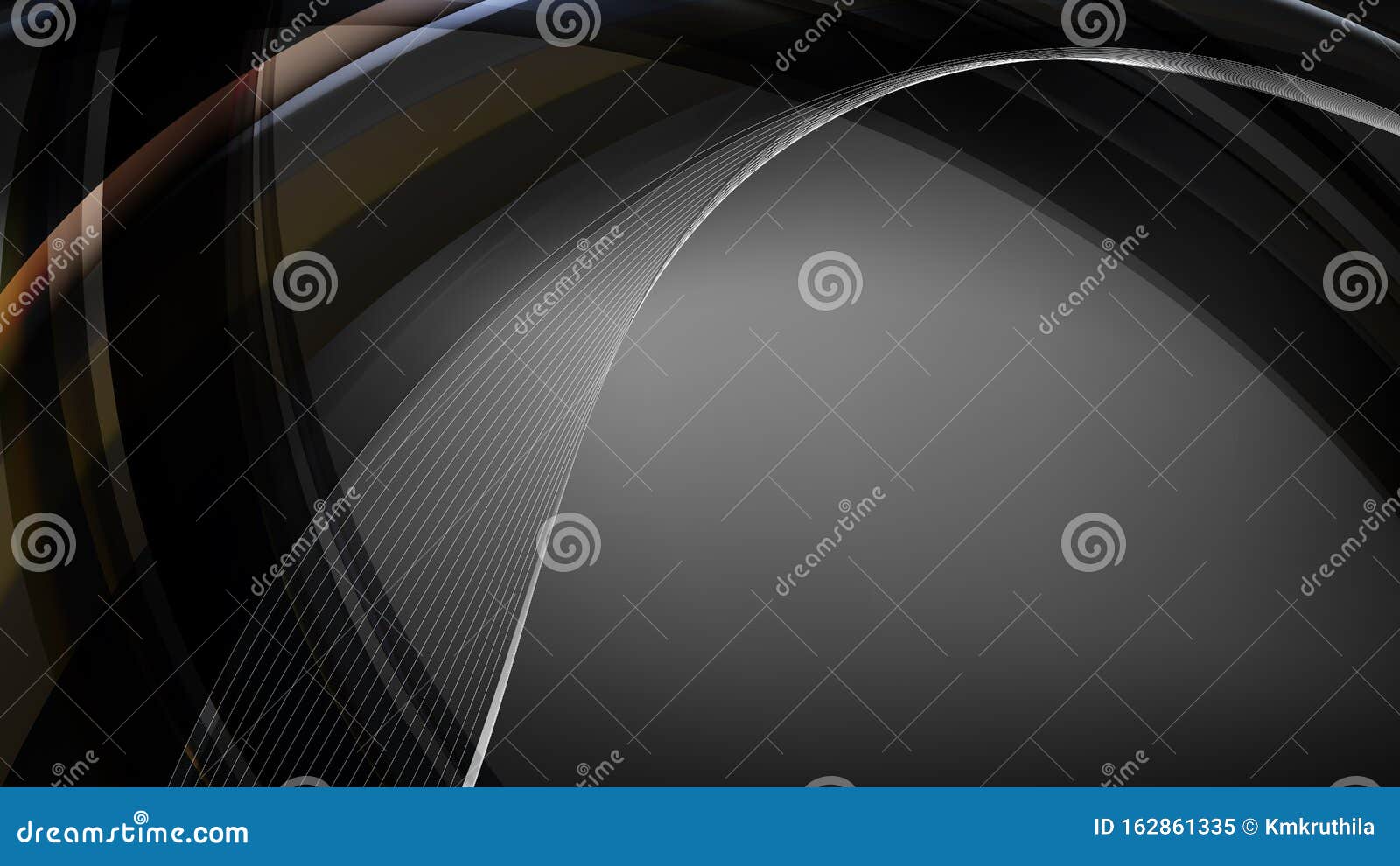 Abstract Black and Grey Curved Lines Background Stock Vector ...