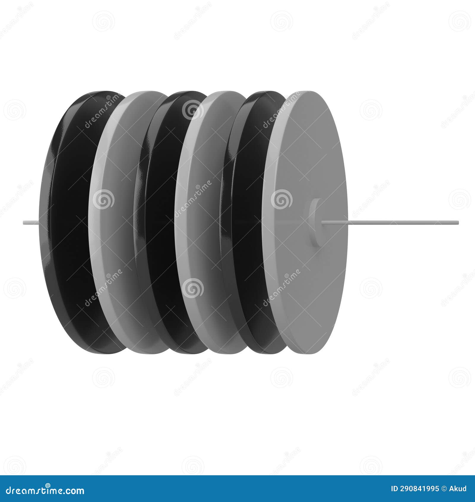 Abstract Black and Grey Disk Shapes Isolated on White Background Stock ...