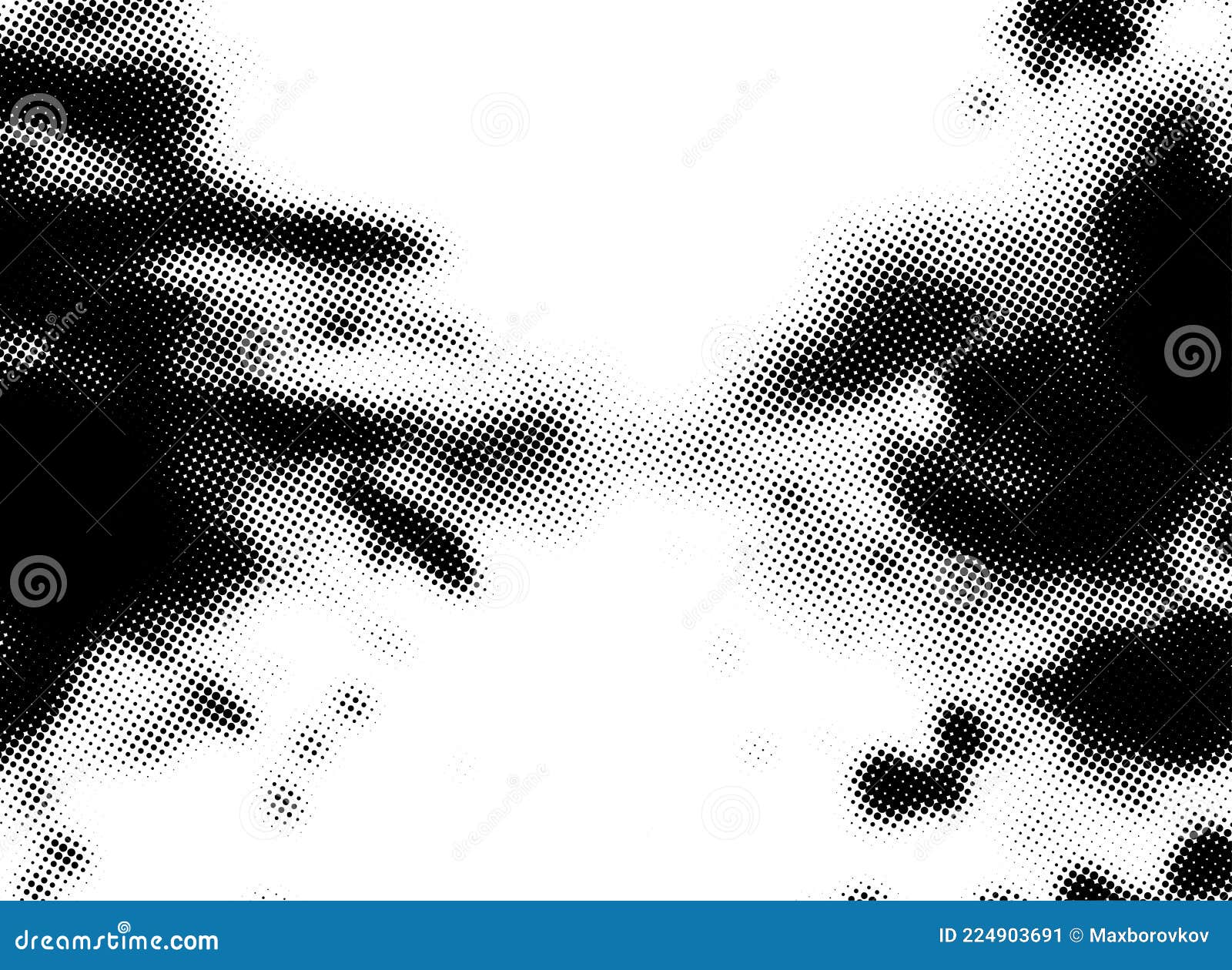 Abstract Black Halftone Dotted Smudge Stock Vector - Illustration of ...